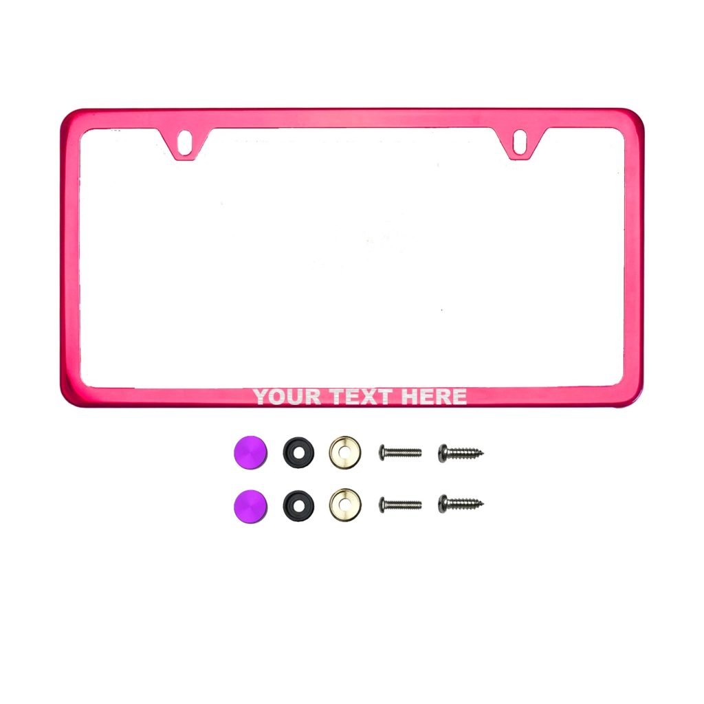 Customize 2 Hole Slim License Plate Frames - FRAMEAI.COM