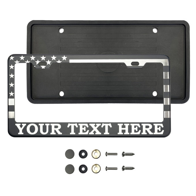 Laser Engraved Car license Plate Frames - FRAMEAI.COM
